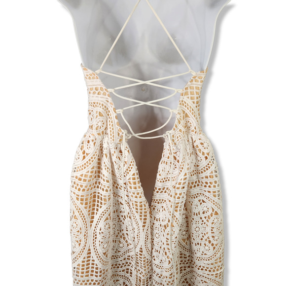 Chicwish | Dresses | Chic Wish Dress Womens Xsmall White Boho Hippie ...